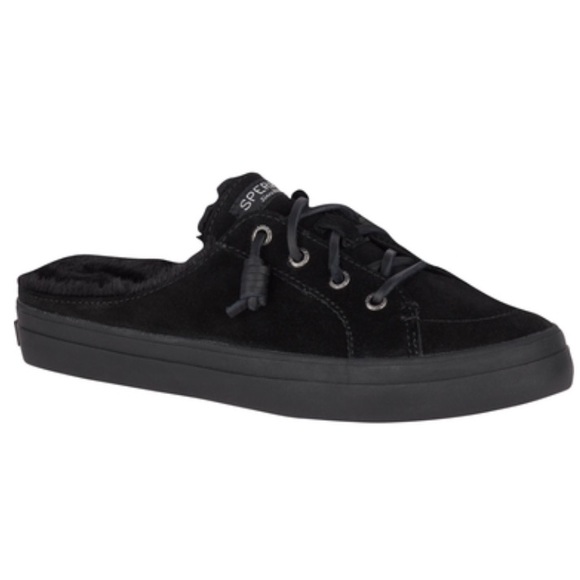 Sperry | Shoes | Sperry Womens Crest Vibe Suede Mule Black 85m Us ...